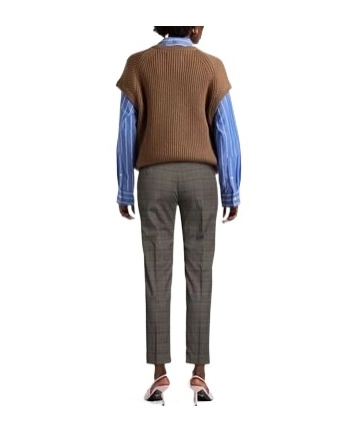 MAXCO. Check Fine Worsted Dress Trousers
