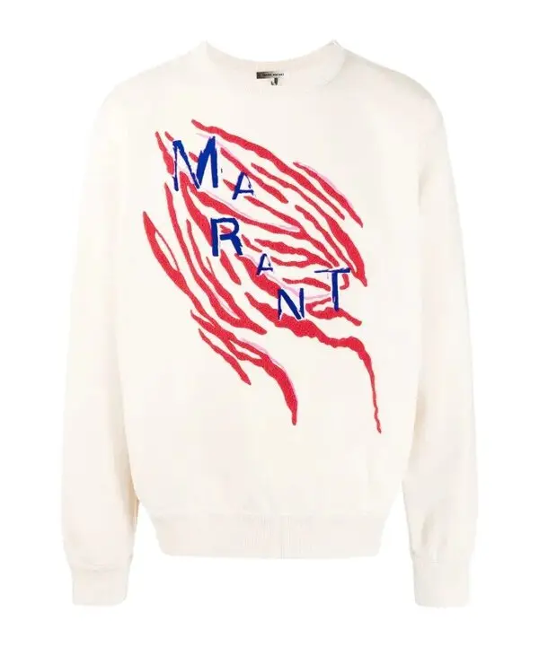 Isabel Marant Étoile Tiger-stripe Embroidered Sweatshirt