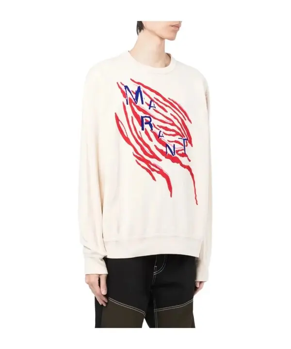 Isabel Marant Étoile Tiger-stripe Embroidered Sweatshirt