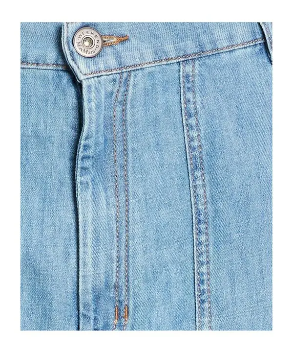 Max Mara Light Wash Denim Shorts