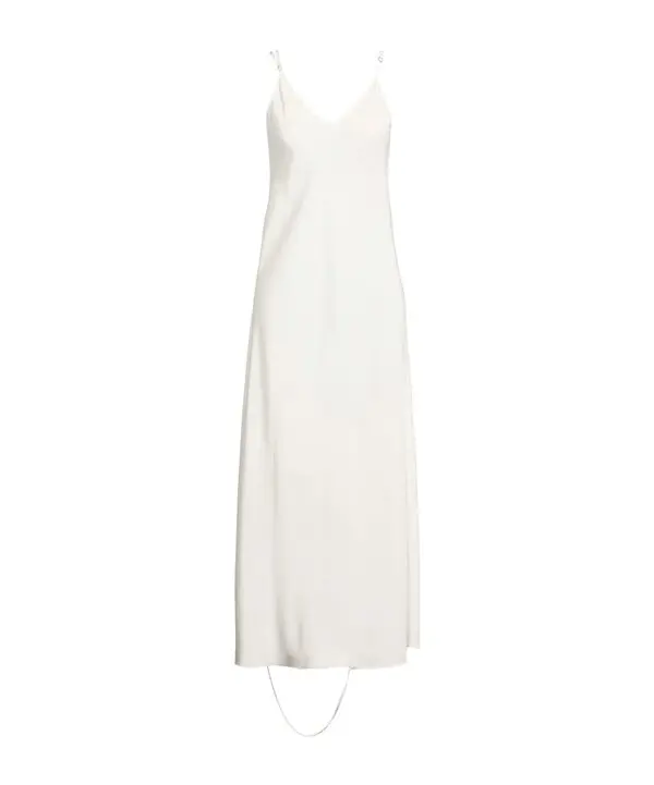 MAISON MARGIELA Satin Spaghetti Strap Dress