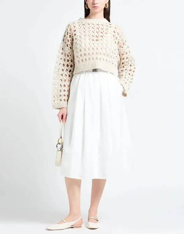 Brunello Cucinelli Fashion Solid Color Hollow-out Knit Cover-up