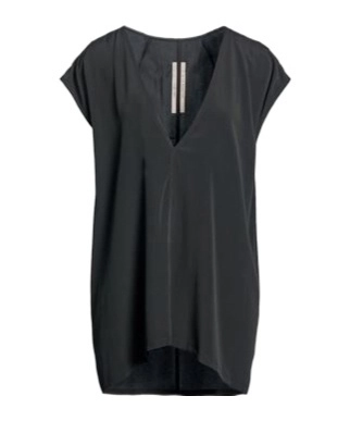 Rick Owens V-neck Drop-shoulder Top