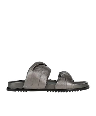 Rick Owens Metallic Genuine Leather Sandals