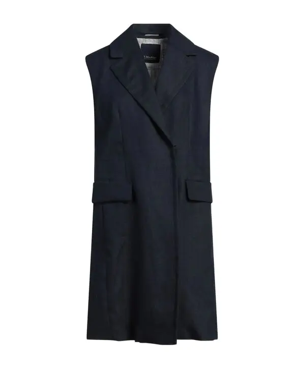 Max Mara Minimalist Sleeveless Coat - Black