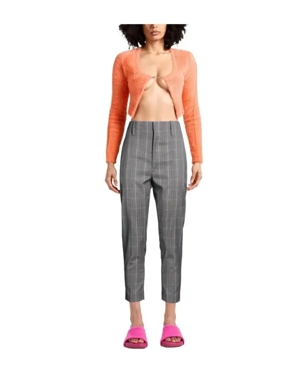 Isabel Marant Étoile Tapered Plaid Wool Trousers