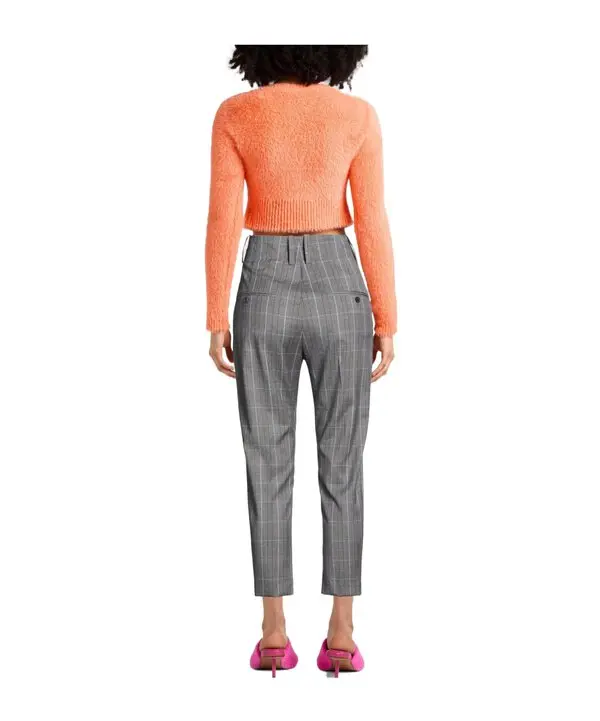 Isabel Marant Étoile Tapered Plaid Wool Trousers