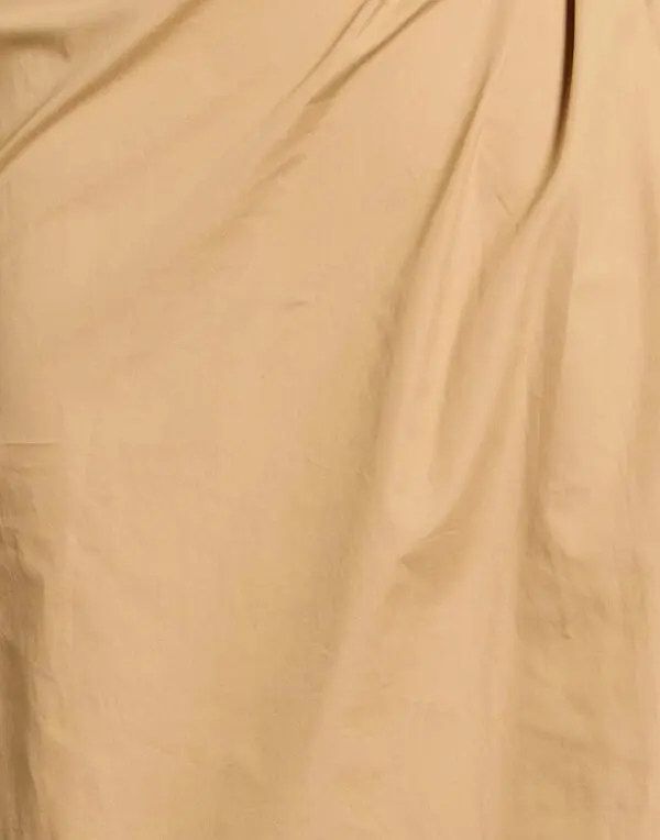 Max Mara Plain Gathered Cutout Shirt Dress - Nude