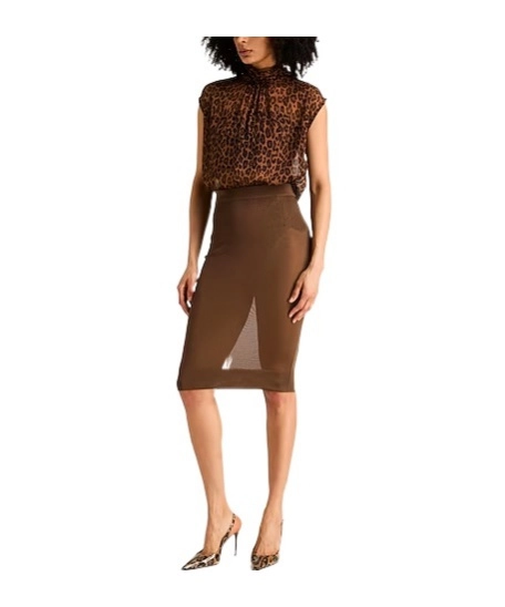 Saint Laurent Knit Pencil Skirt
