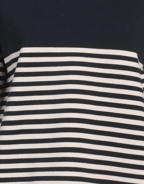 Max Mara Striped Knit Top With Button Detail