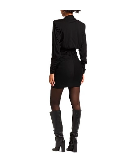Saint Laurent Solid Wool Dress