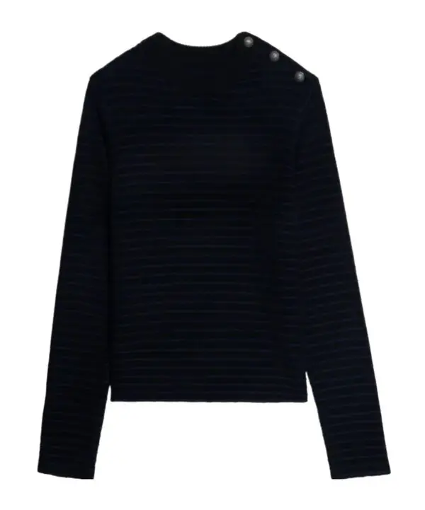 Zadig&Voltaire Striped Button-detailed Sweater