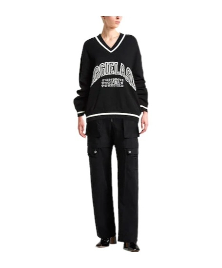 MAISON MARGIELA Two-tone Lightweight Knit Sweater