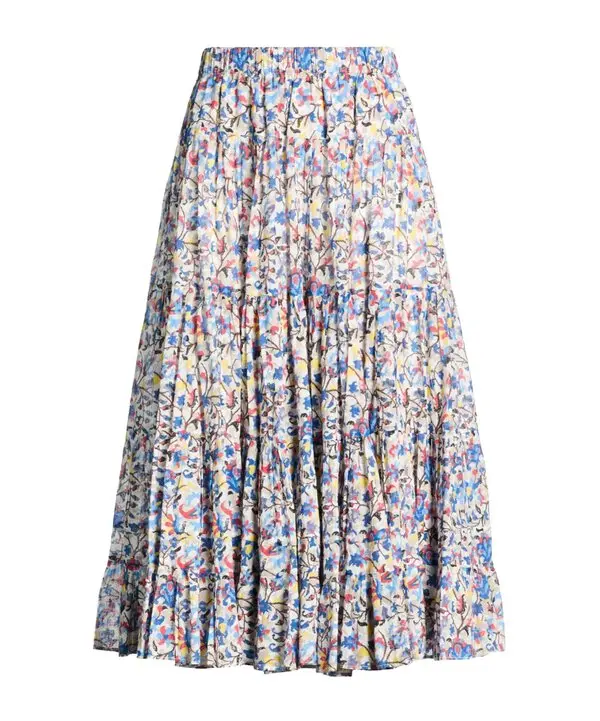 Isabel Marant Étoile Tiered Floral Midi Skirt