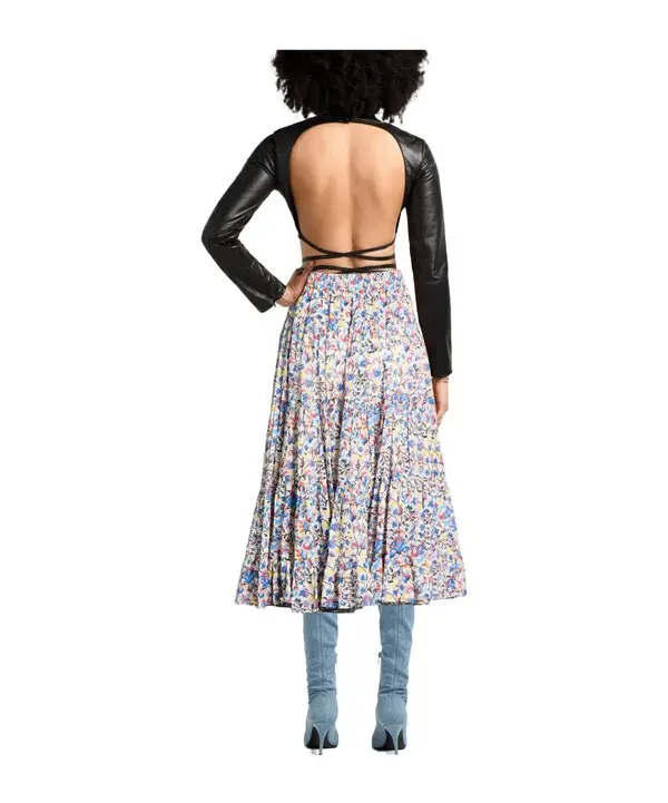 Isabel Marant Étoile Tiered Floral Midi Skirt