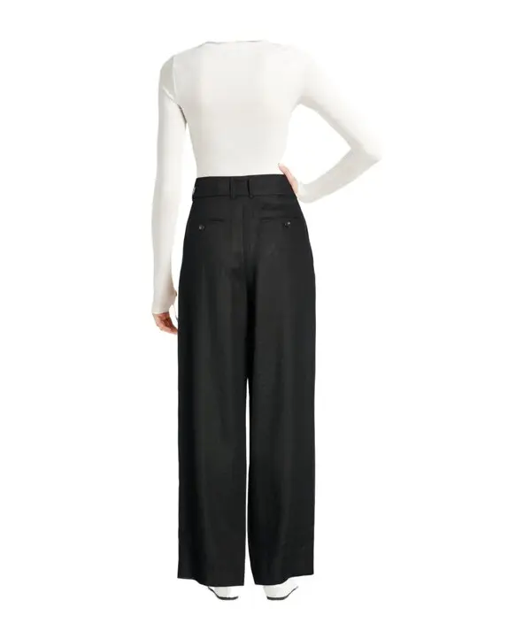 Max Mara Belted Linen Trousers