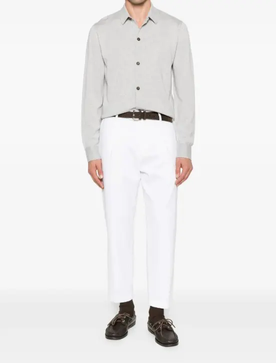 Eleventy Button-down Wool Shirt