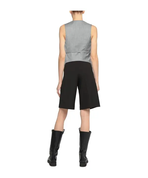 Brunello Cucinelli V-neck Sleeveless Waistcoat - Gray