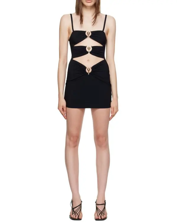 Christopher Esber Pierced Orbit Mini Dress