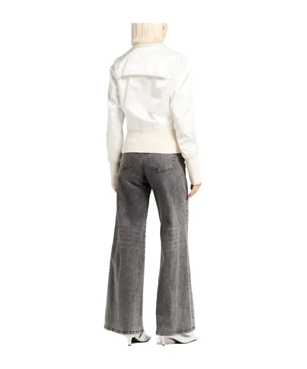 MAISON MARGIELA Satin Zip-up Coat