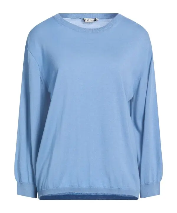 Max Mara Solid Color Wool Knit Top