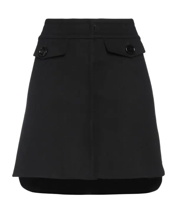 Max Mara Wide-swing Skirt With Decorative Pockets