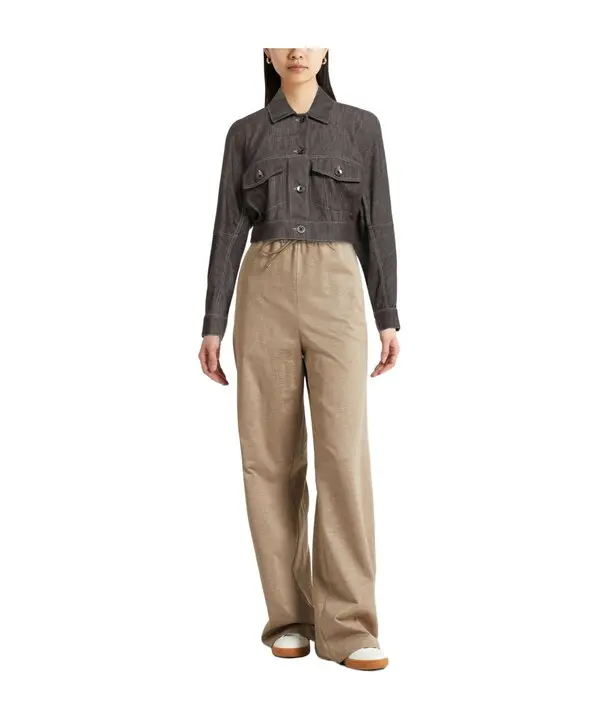 Brunello Cucinelli Cropped Denim Jacket