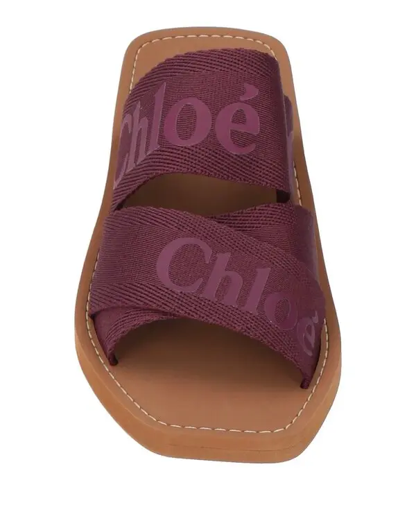Chloé Printed Square Toe Block Heel Sandals