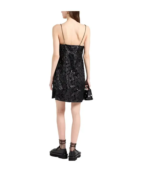 GANNI Sequin Embellished Sleeveless Mini Dress
