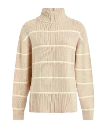 Varley Ribbed-knit Turtleneck Sweater - Nude