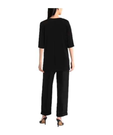Max Mara Solid Color V-neck Short-sleeve T-shirt