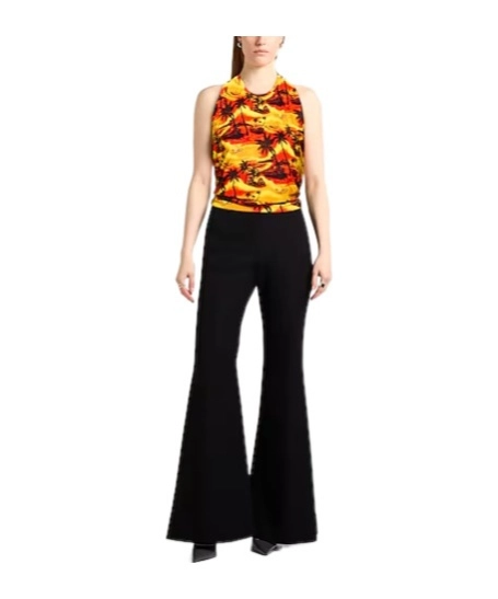 Balenciaga Tropical Print Halterneck Camisole Tank Top