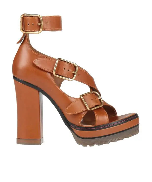 Chloé Simple Solid-color High-heel Sandals