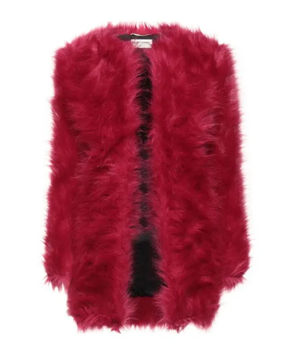Saint Laurent Minimalist Fleece Coat