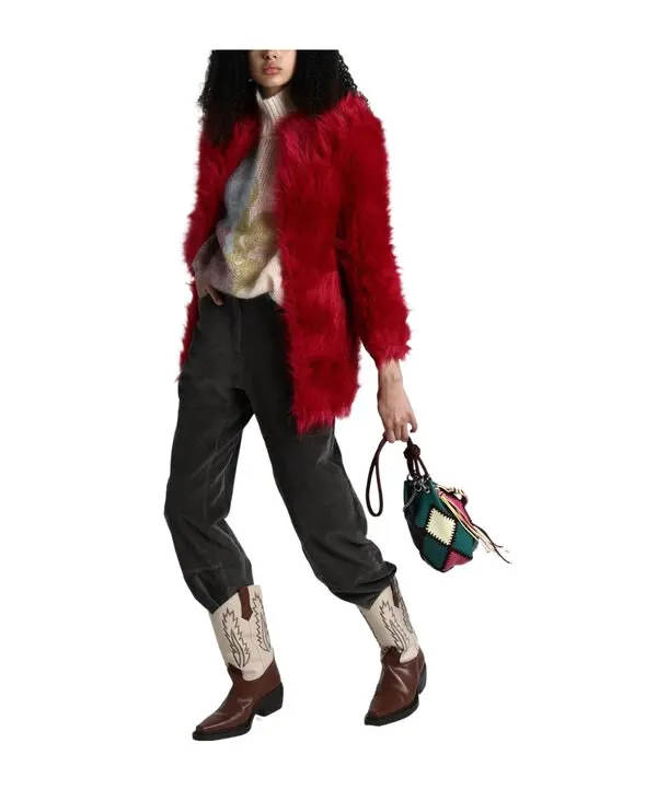 Saint Laurent Minimalist Fleece Coat