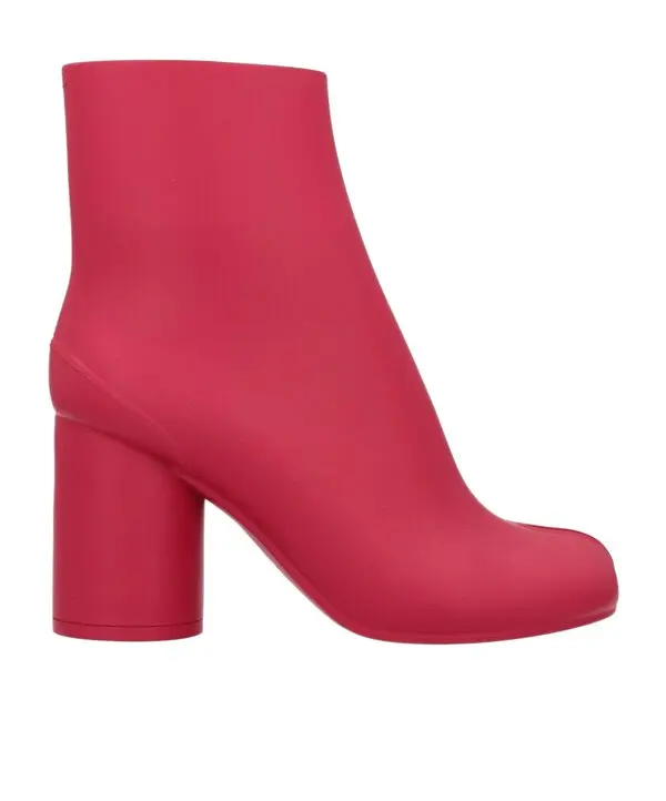 MAISON MARGIELA Solid Color Round-toe Ankle Boots