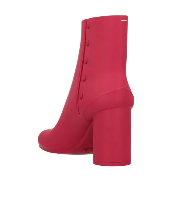 MAISON MARGIELA Solid Color Round-toe Ankle Boots