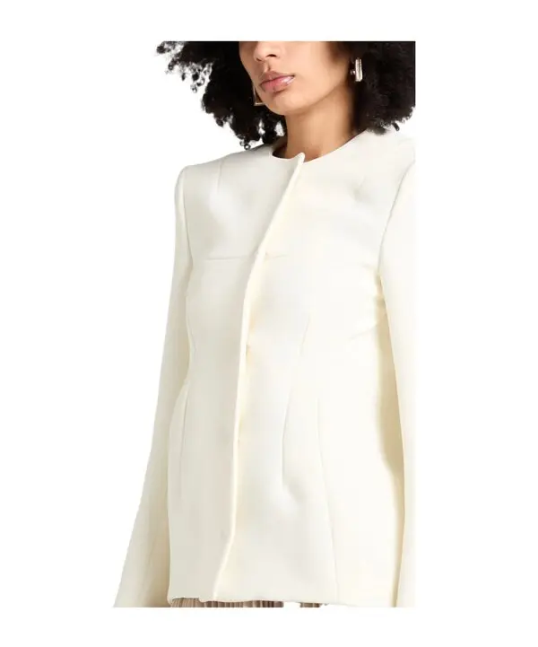 Sportmax Round-neck Cropped Blazer