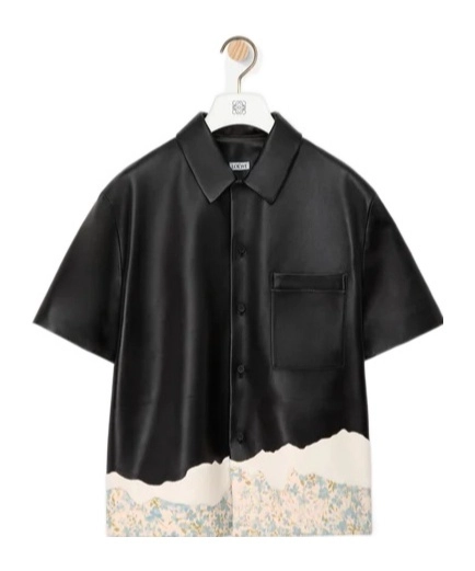 Loewe Short Sleeve Shirt In Nappa Lambskin