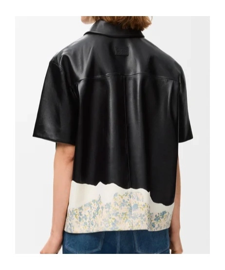 Loewe Short Sleeve Shirt In Nappa Lambskin