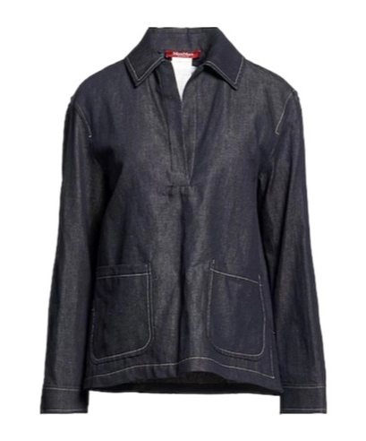 Max Mara Long-sleeve Denim Shirt - Black