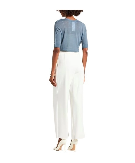 Max Mara Minimalist Wool Knit Short Sleeve Top