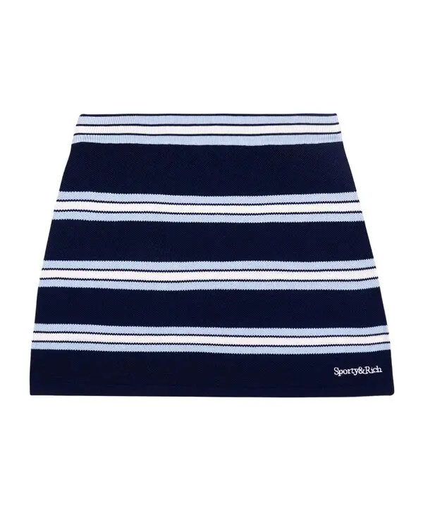 SPORTY  RICH Sporty & Rich Striped Mini Skirt