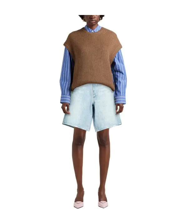 Rag & Bone Denim-style Shorts With Buckle Detail