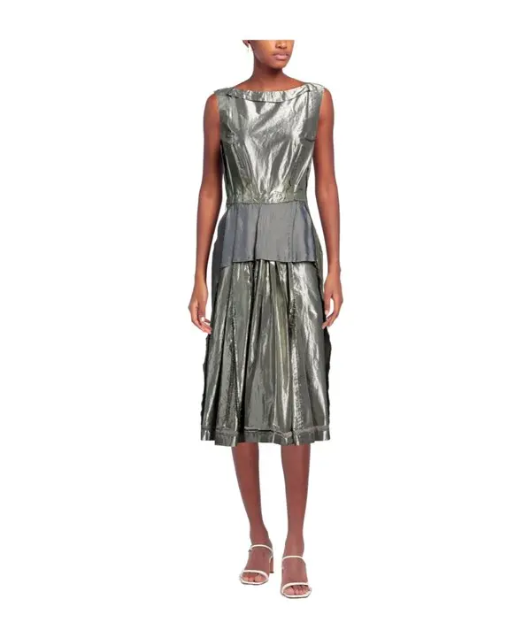 MAISON MARGIELA Two-tone Sleeveless Dress
