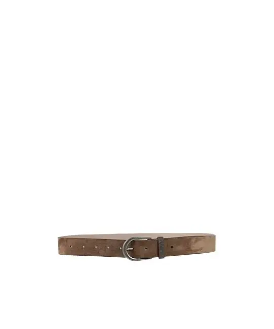 Brunello Cucinelli Solid Color Leather Belt