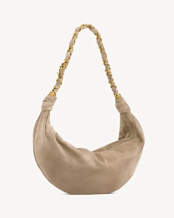 Saint Laurent Amalia Hobo In Suede