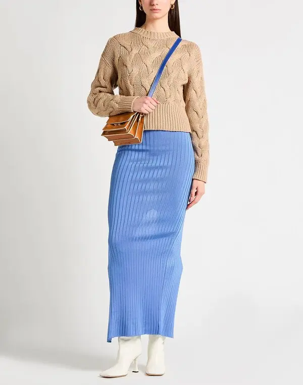 Marni Ribbed Knit Maxi Skirt With Slit