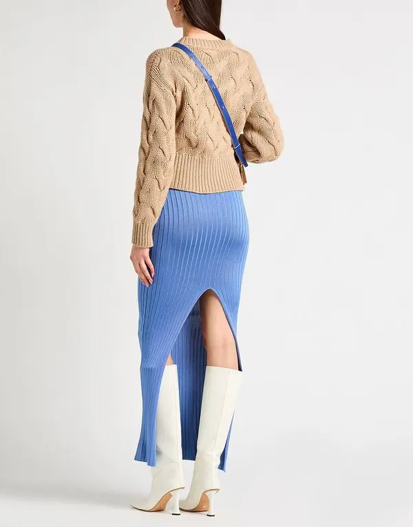 Marni Ribbed Knit Maxi Skirt With Slit