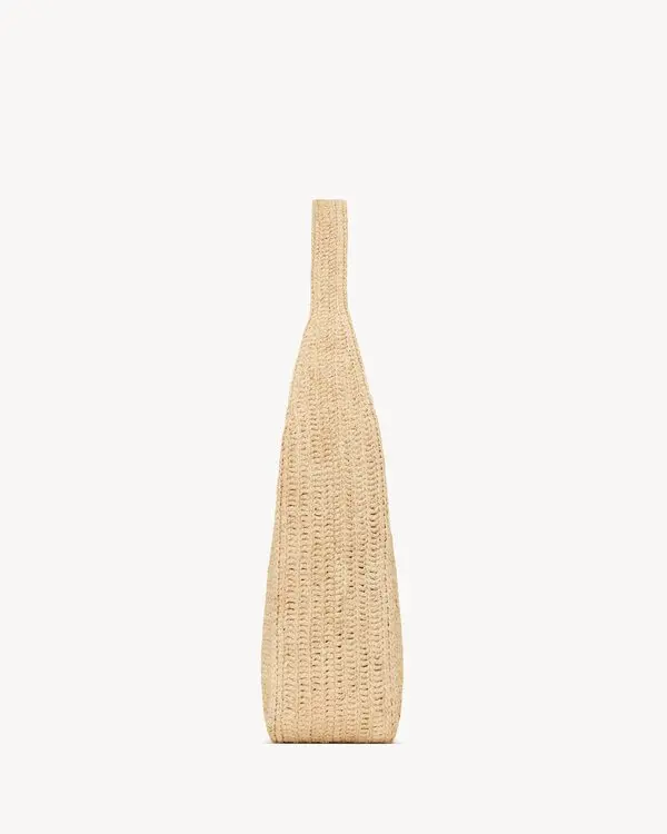 Saint Laurent Le 5 À 7 Raffia Shoulder Bag